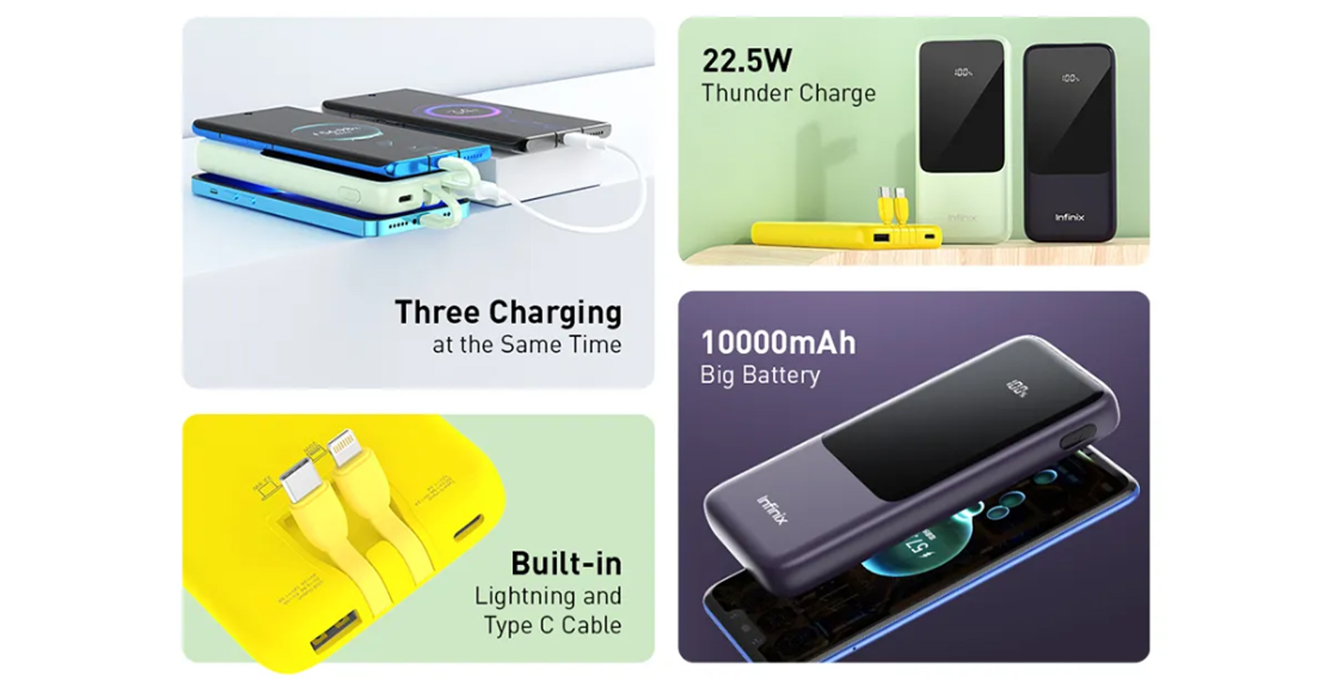 Infinix 22.5W Power Bank 10000mah XP07